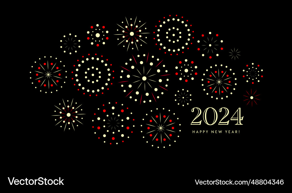 Elegant fireworks burst in celebration perfect Vector Image