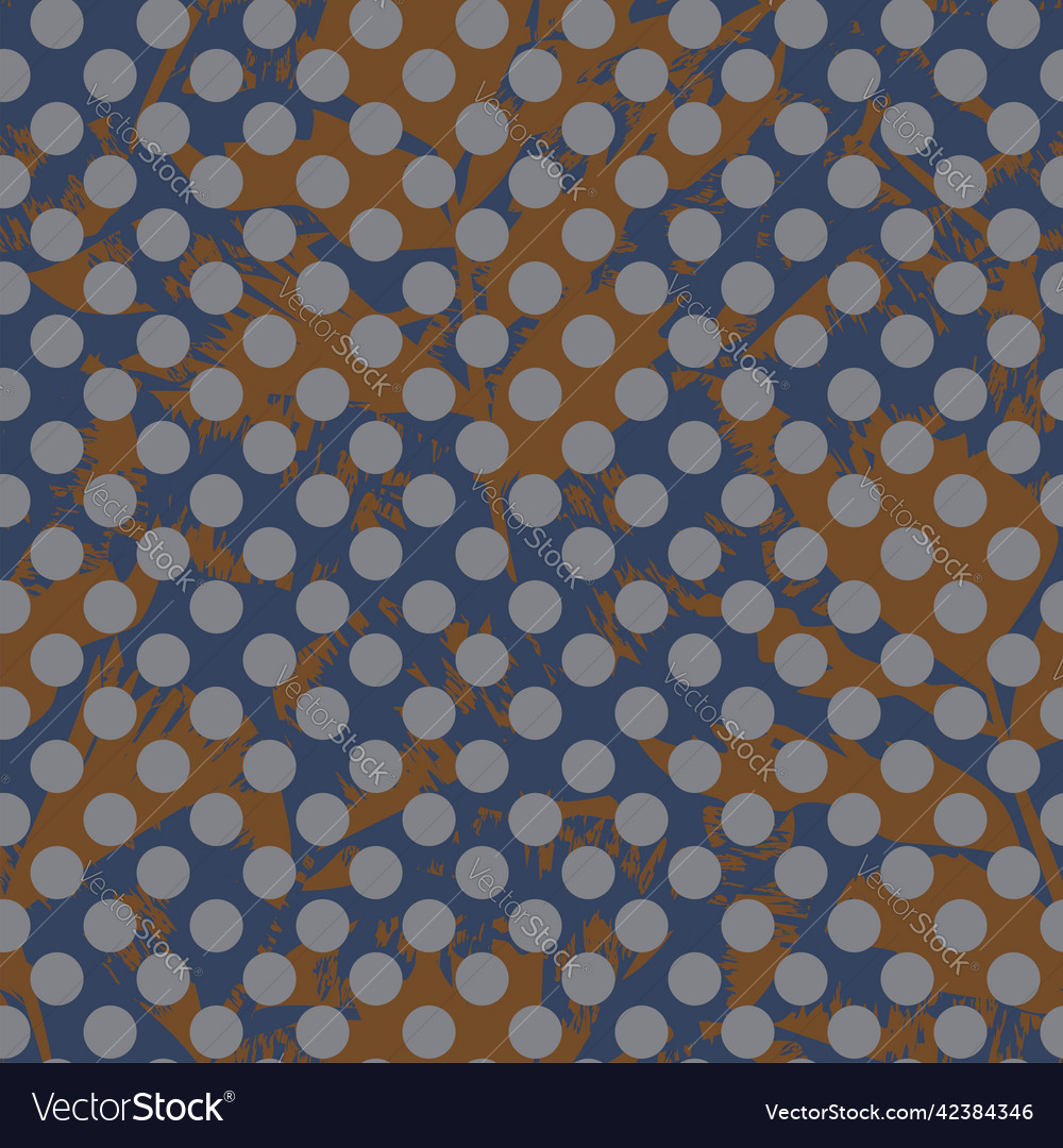 Leaf dotted seamless pattern design Royalty Free Vector