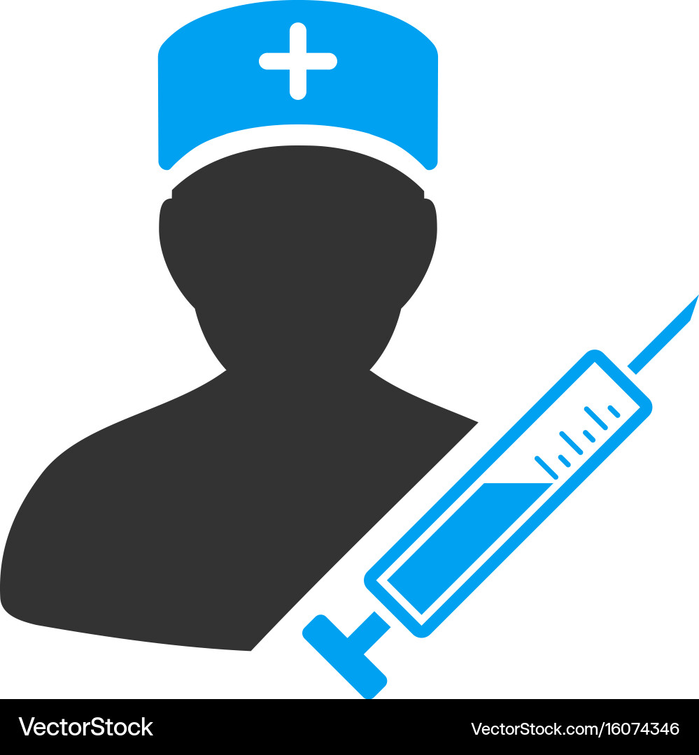 Medic flat icon Royalty Free Vector Image - VectorStock