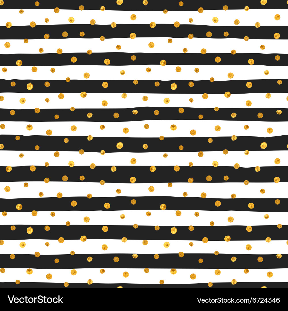 Seamless pattern random gold dots Royalty Free Vector Image