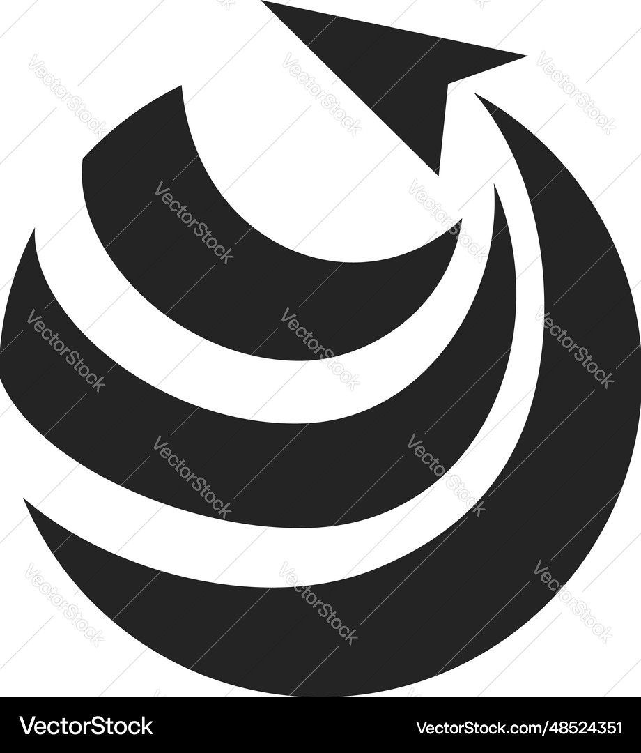 Aviation logo template isolated brand identity Vector Image