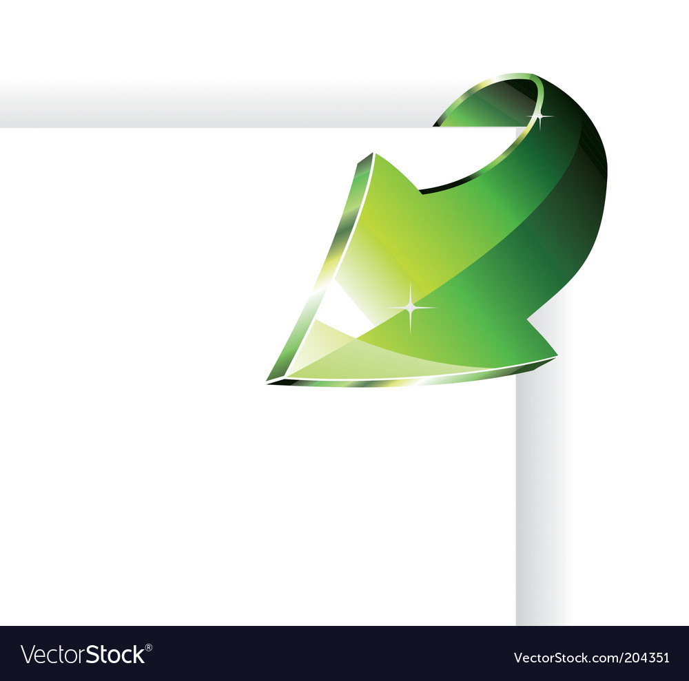 Corner arrow Royalty Free Vector Image - VectorStock