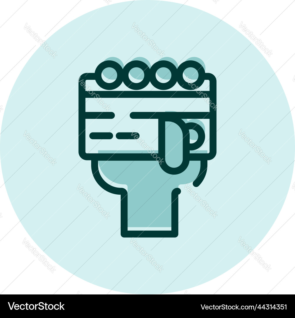 Financial credit card on a white background Vector Image