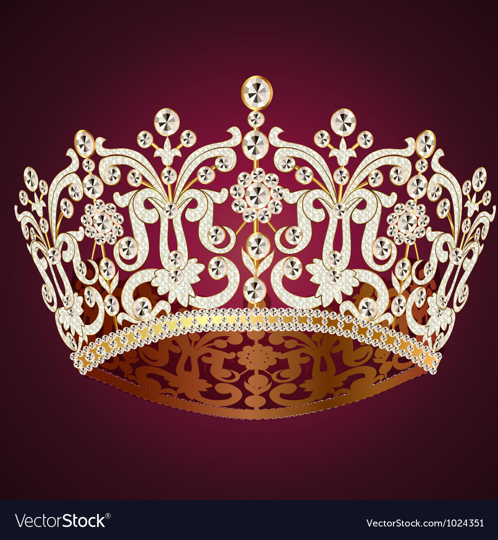 Gem Crown Royalty Free Vector Image - VectorStock
