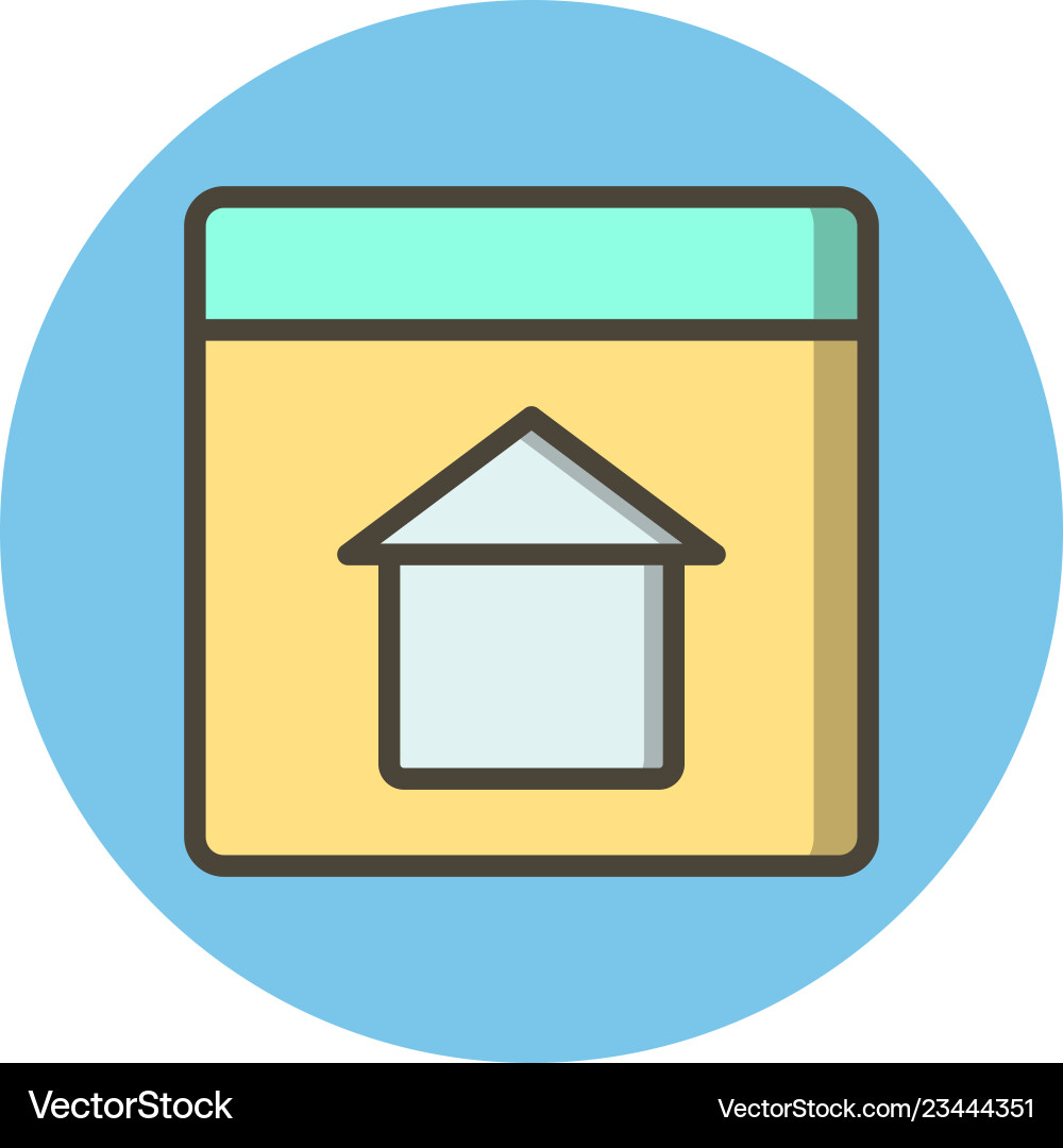 Homepage icon Royalty Free Vector Image - VectorStock