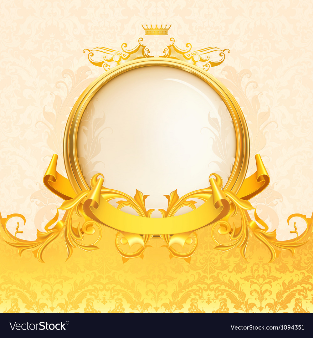 Retro background with frame Royalty Free Vector Image
