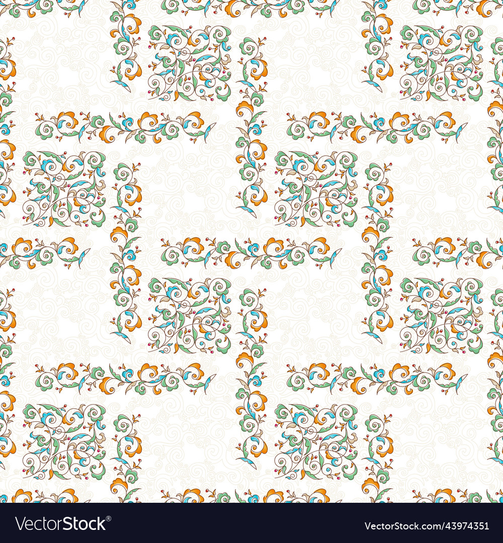 Seamless pattern in eastern style Royalty Free Vector Image