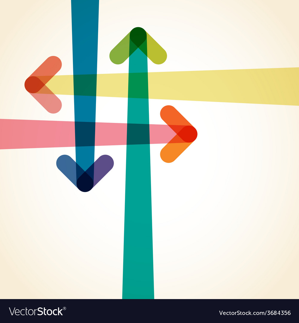 Arrow background Royalty Free Vector Image - VectorStock