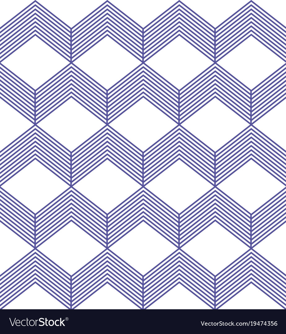 Blue geometric seamless pattern Royalty Free Vector Image