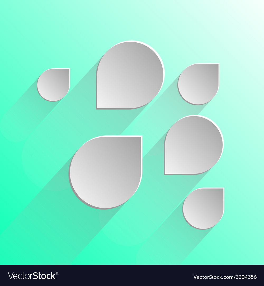 Design speech bubbles on light green background Vector Image