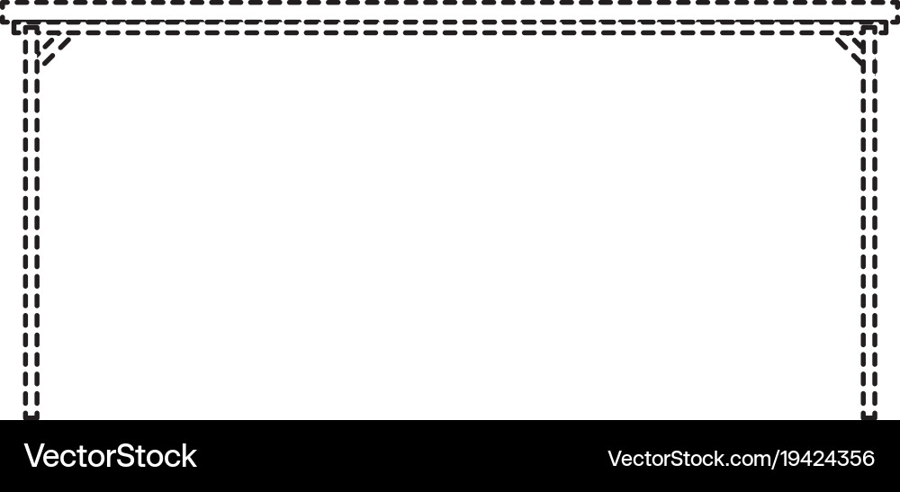 Dotted shape wood desk object design to office Vector Image