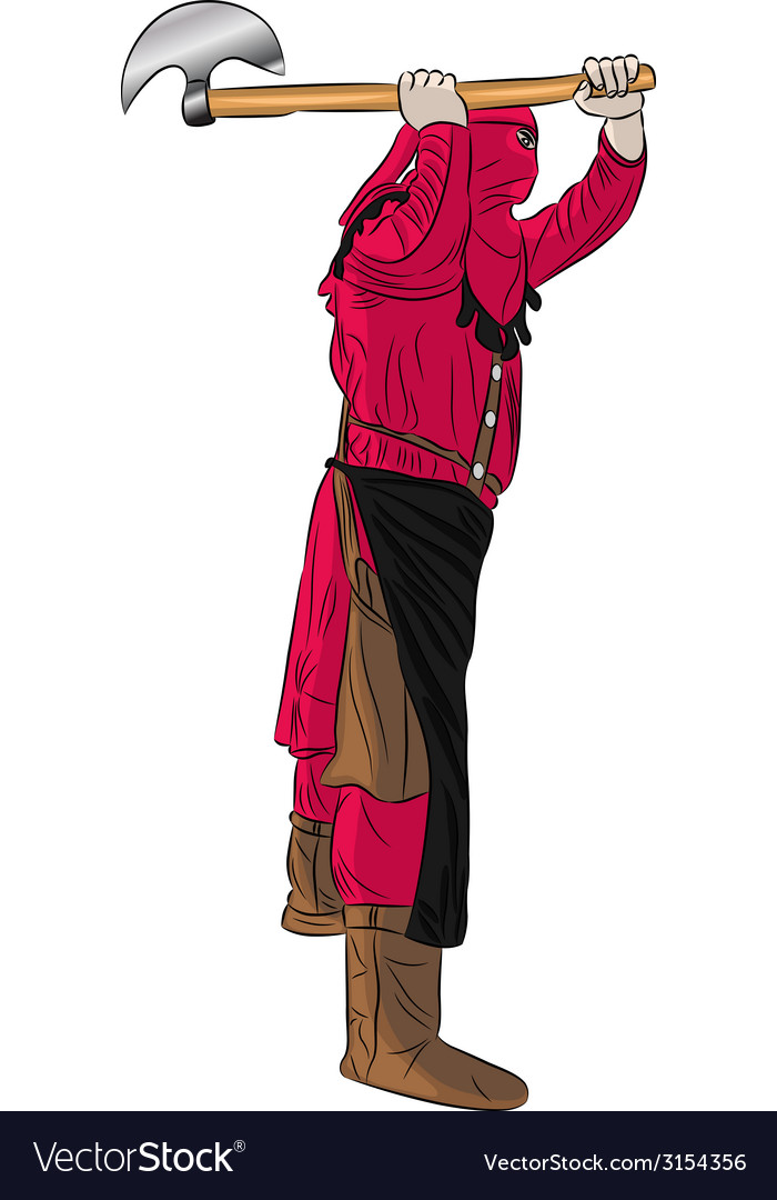 Executioner a Royalty Free Vector Image - VectorStock