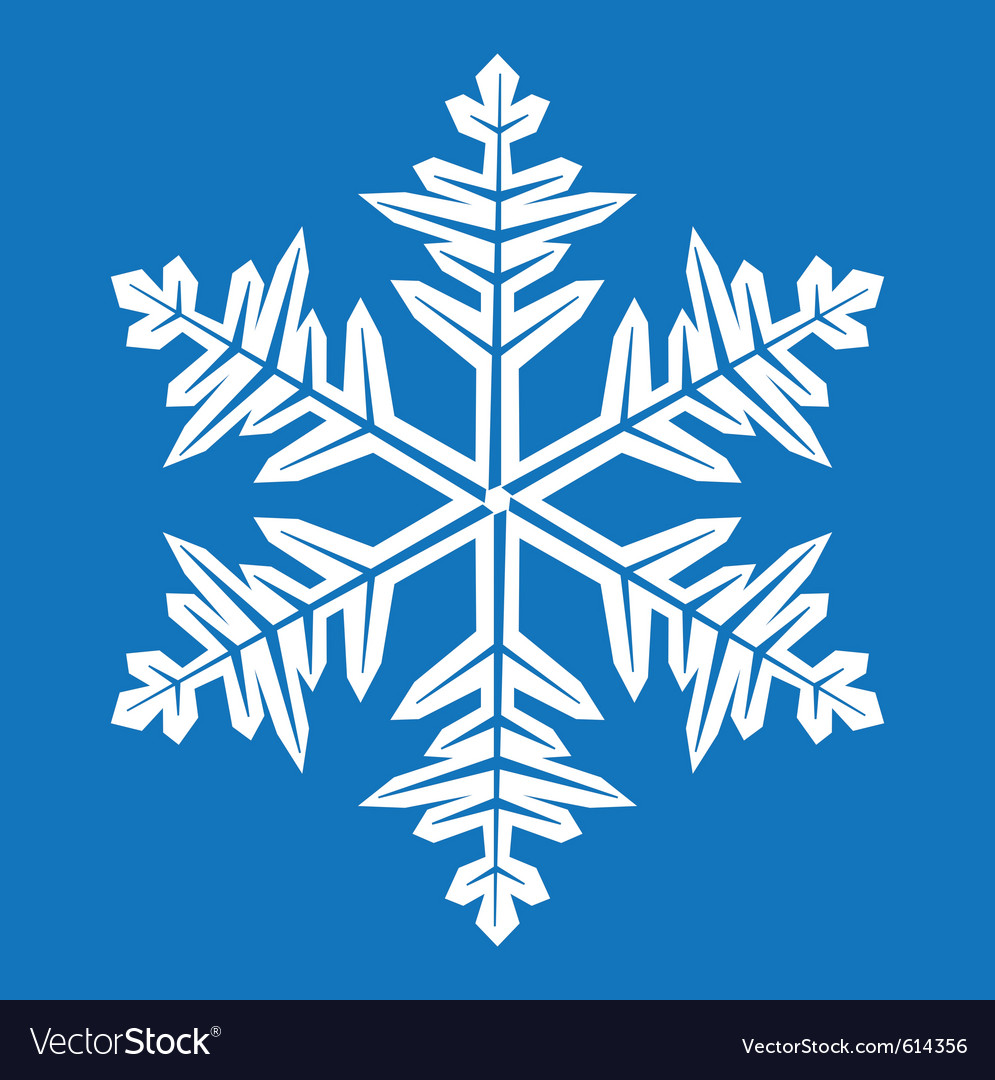 Snowflake Royalty Free Vector Image - VectorStock