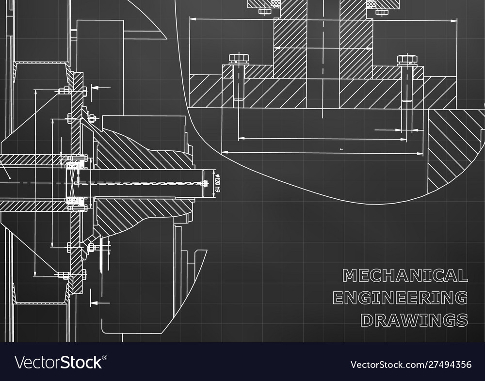 Technical mechanical engineering backgrounds Vector Image
