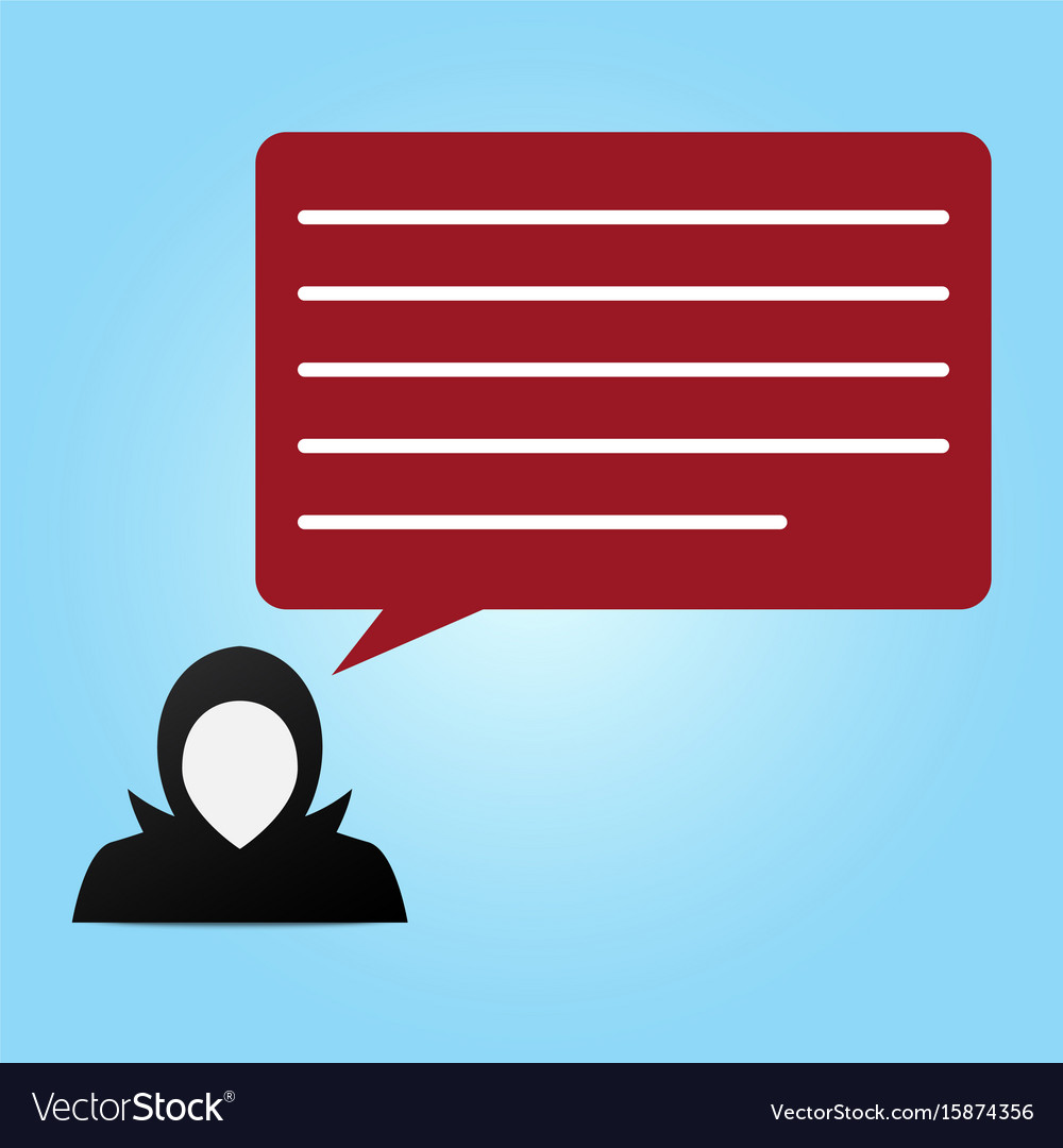 Technology cyber security hacker bubble speech Vector Image
