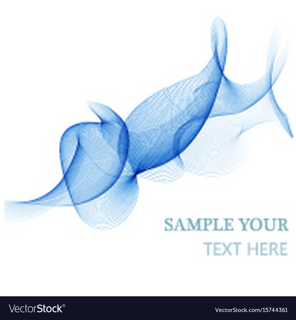 Abstract background blue transparent waved Vector Image