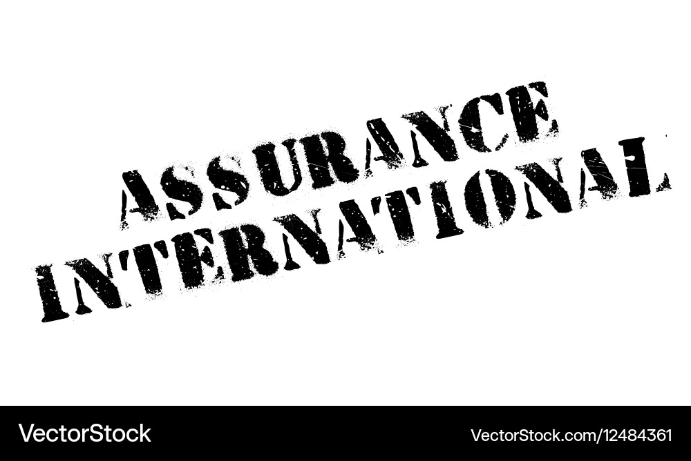 Assurance International rubber stamp Royalty Free Vector