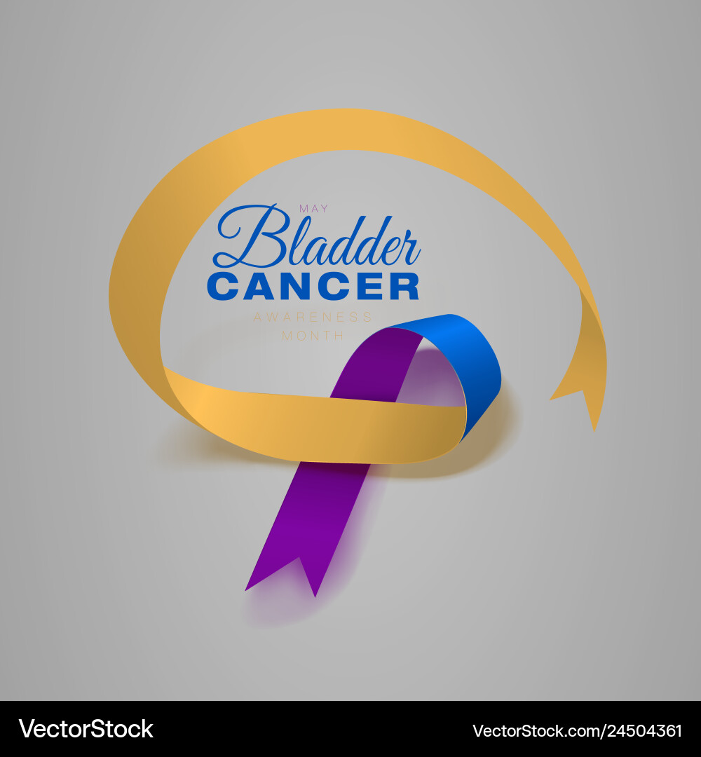 Bladder cancer awareness calligraphy poster design