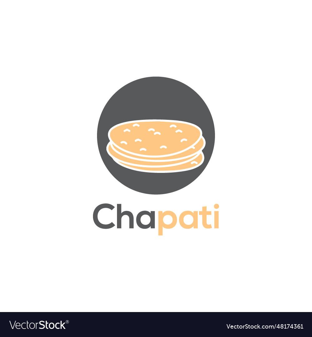 Chapati logo Royalty Free Vector Image - VectorStock Chapati logo Royalty Free Vector Image - VectorStock