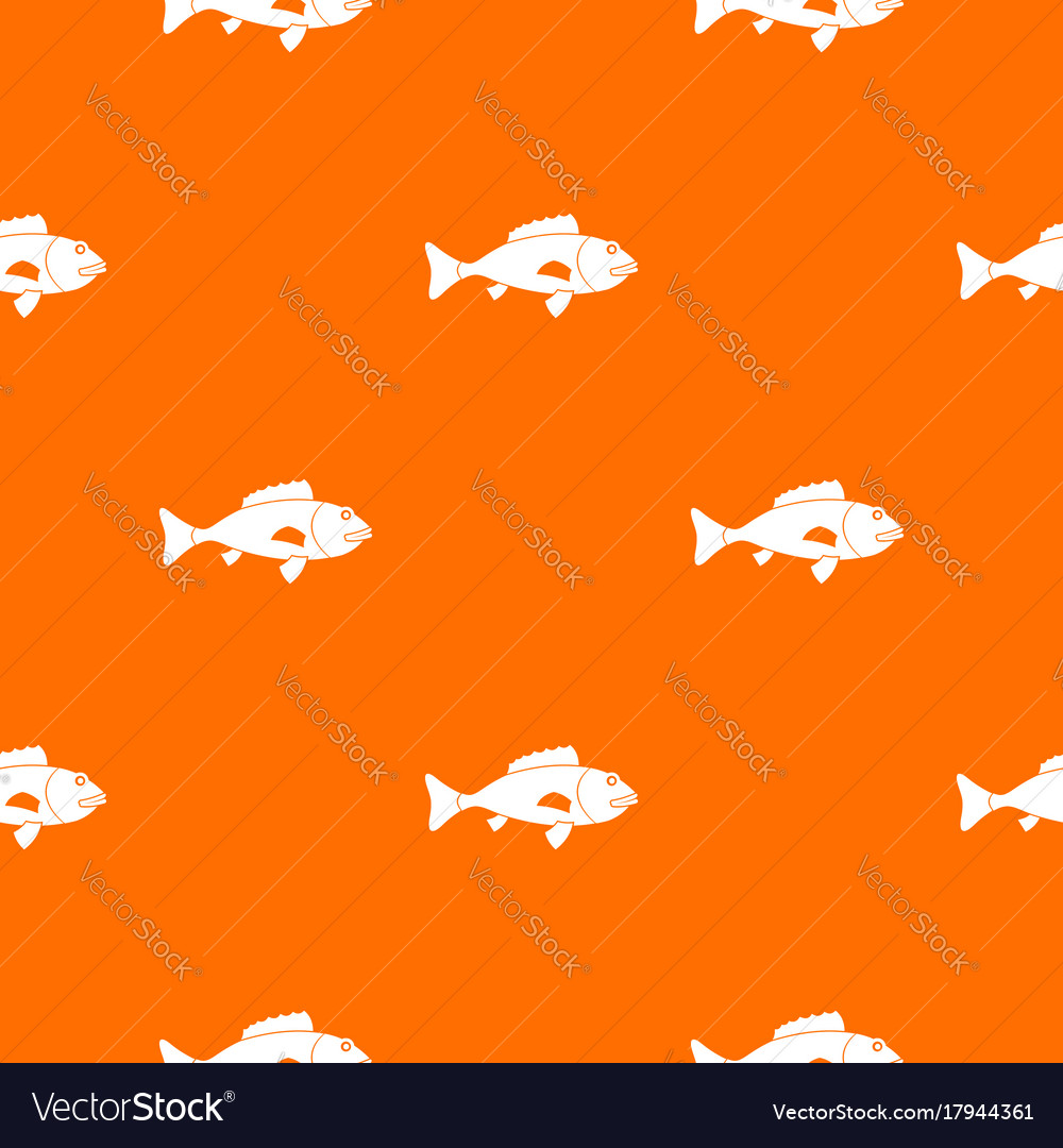 Fish pattern seamless Royalty Free Vector Image