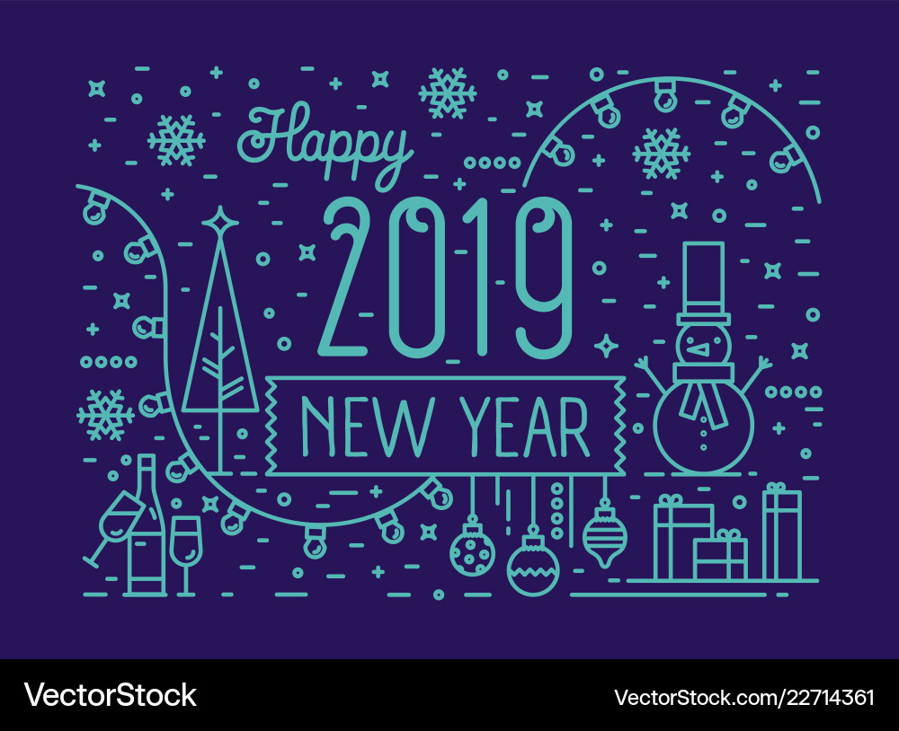 Horizontal greeting card or party invitation Vector Image