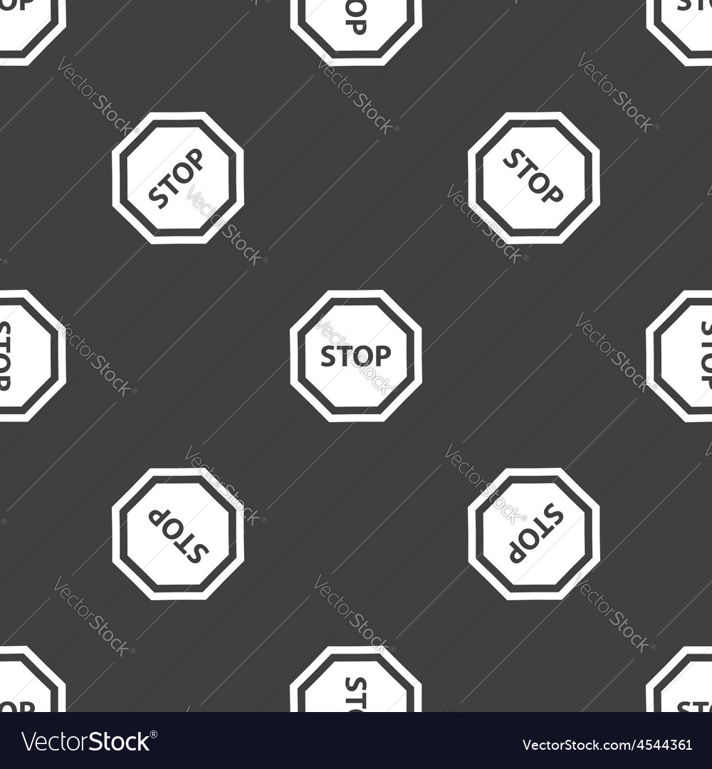 Stop pattern Royalty Free Vector Image - VectorStock
