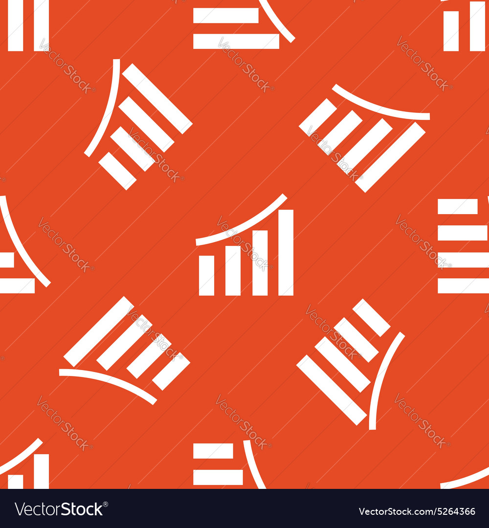Orange bar graphic pattern Royalty Free Vector Image