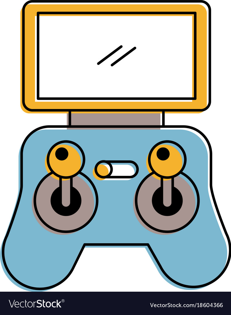 Remote control screen drone technology Royalty Free Vector