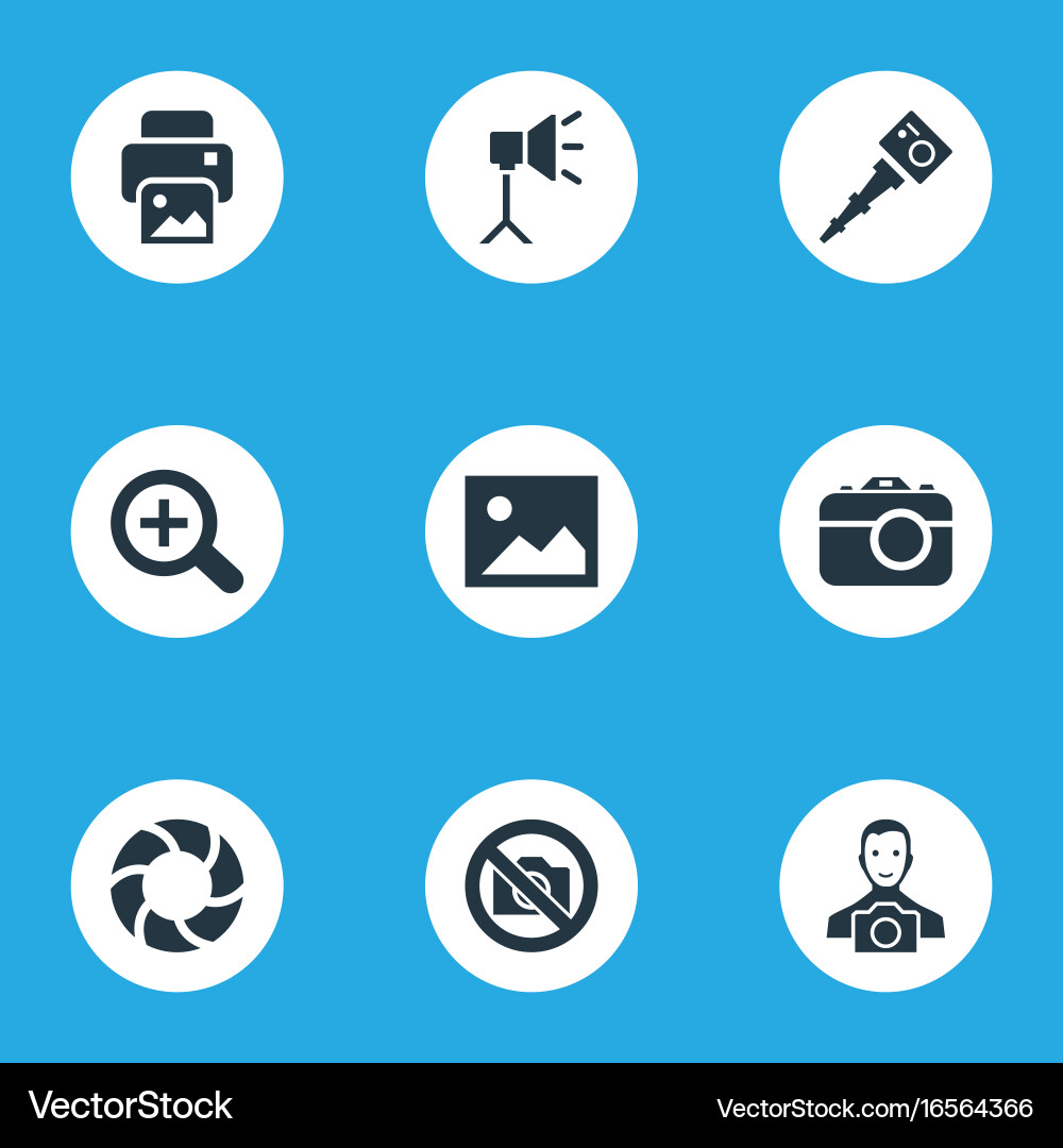 Set of simple photography Royalty Free Vector Image
