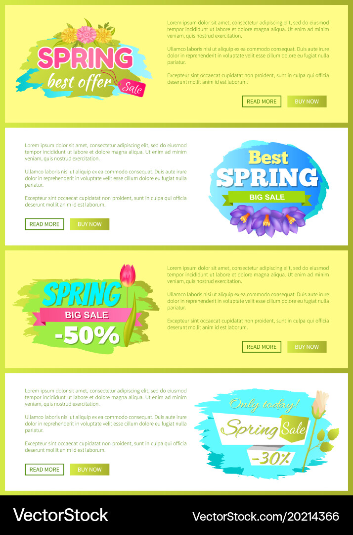 Super spring big sale advertisement labels flowers