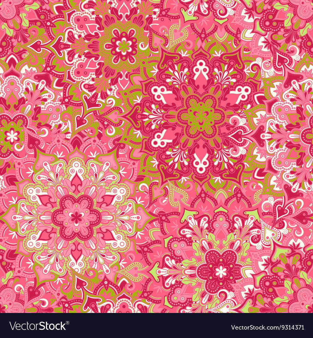 Boho flower pattern Royalty Free Vector Image - VectorStock