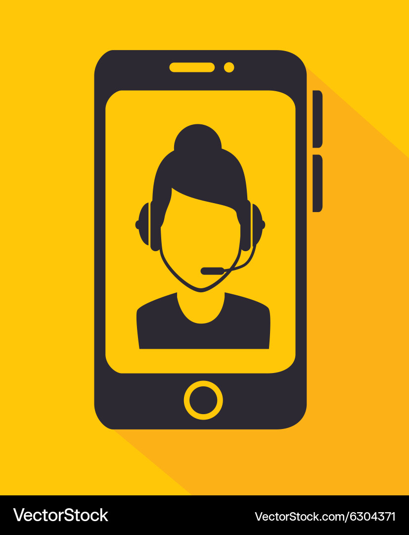 Call center and technical support Royalty Free Vector Image