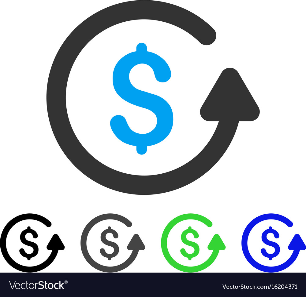 Chargeback flat icon Royalty Free Vector Image Chargeback flat icon Royalty Free Vector Image