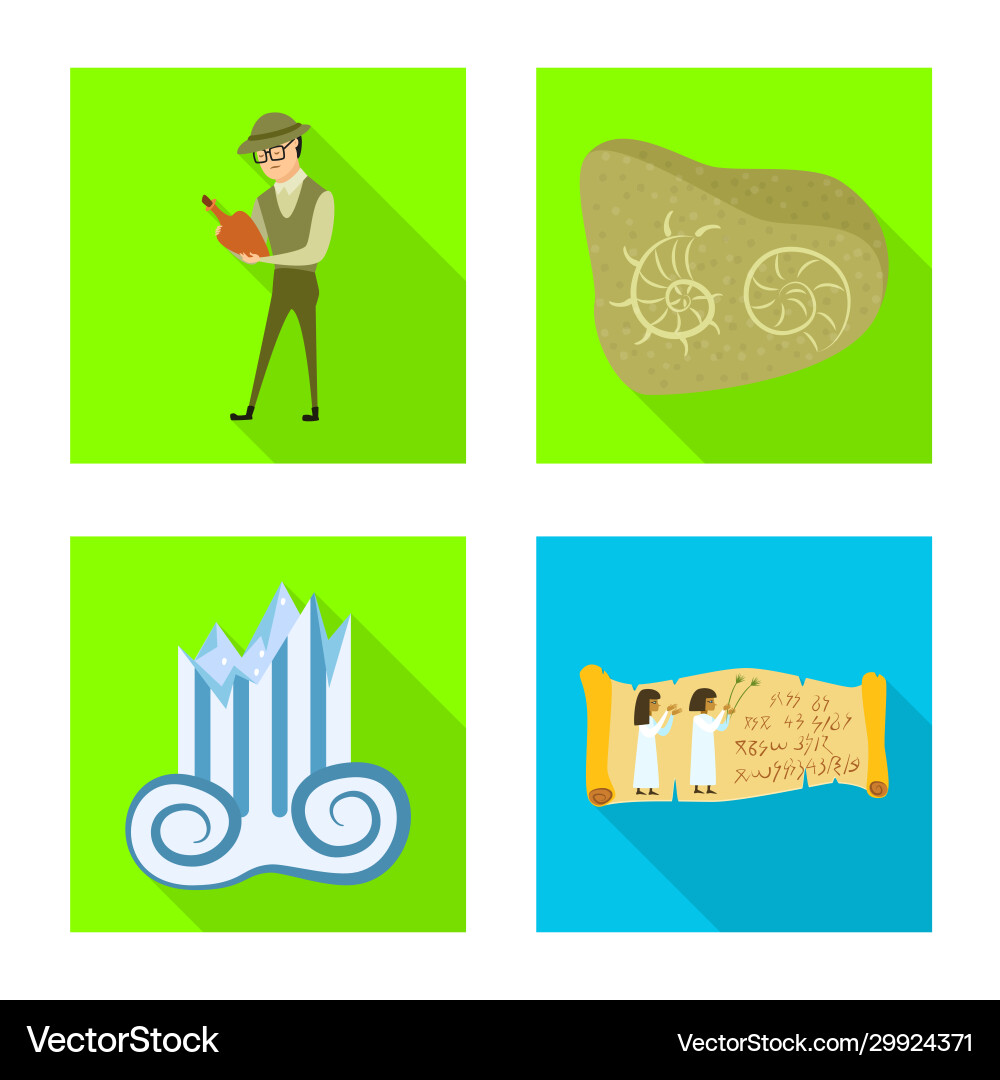 Design story and items logo set Royalty Free Vector Image