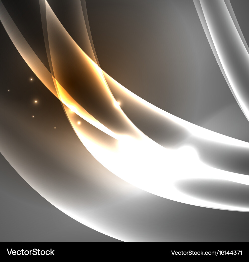 Energy lines glowing waves in the dark Royalty Free Vector
