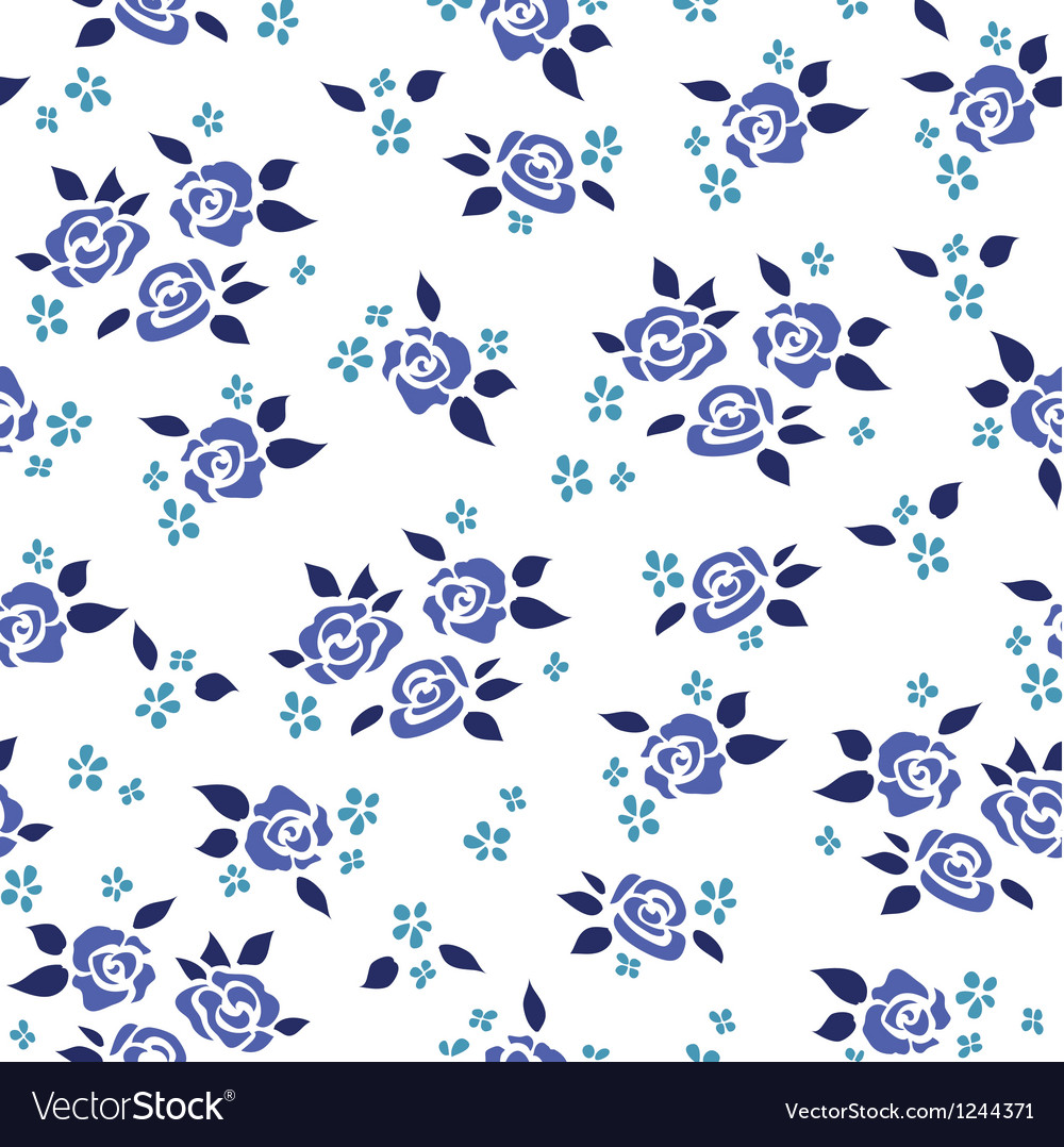 Rose pattern Royalty Free Vector Image - VectorStock