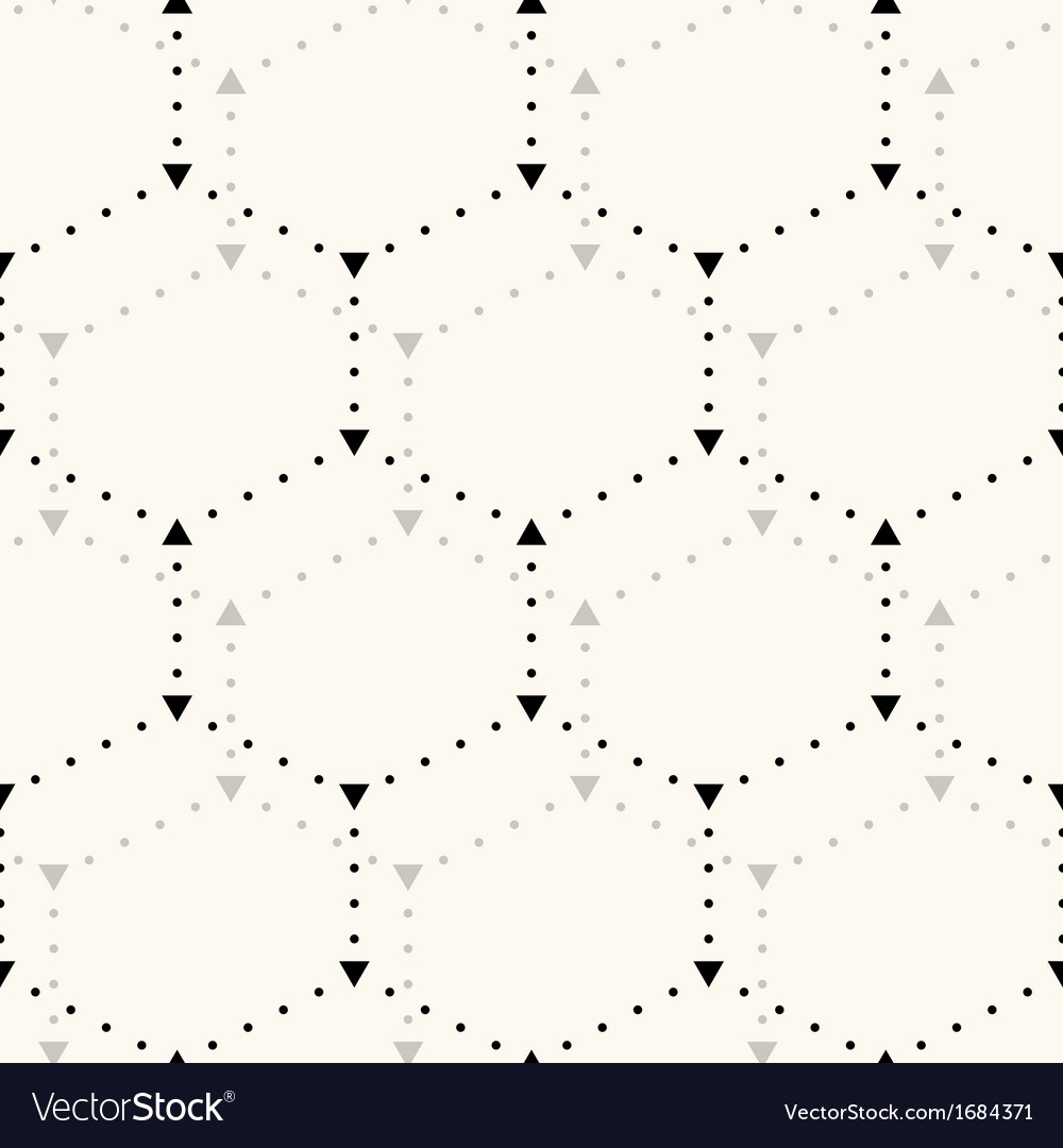 Seamless hexagon pattern Royalty Free Vector Image
