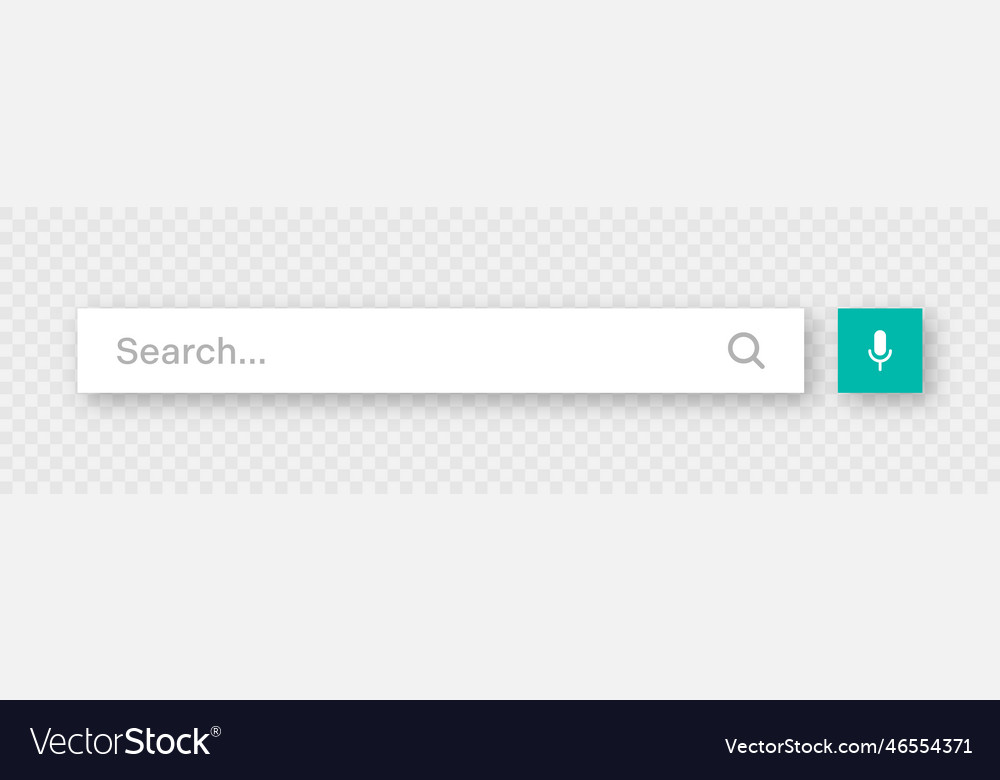 Search bar template internet browser engine Vector Image