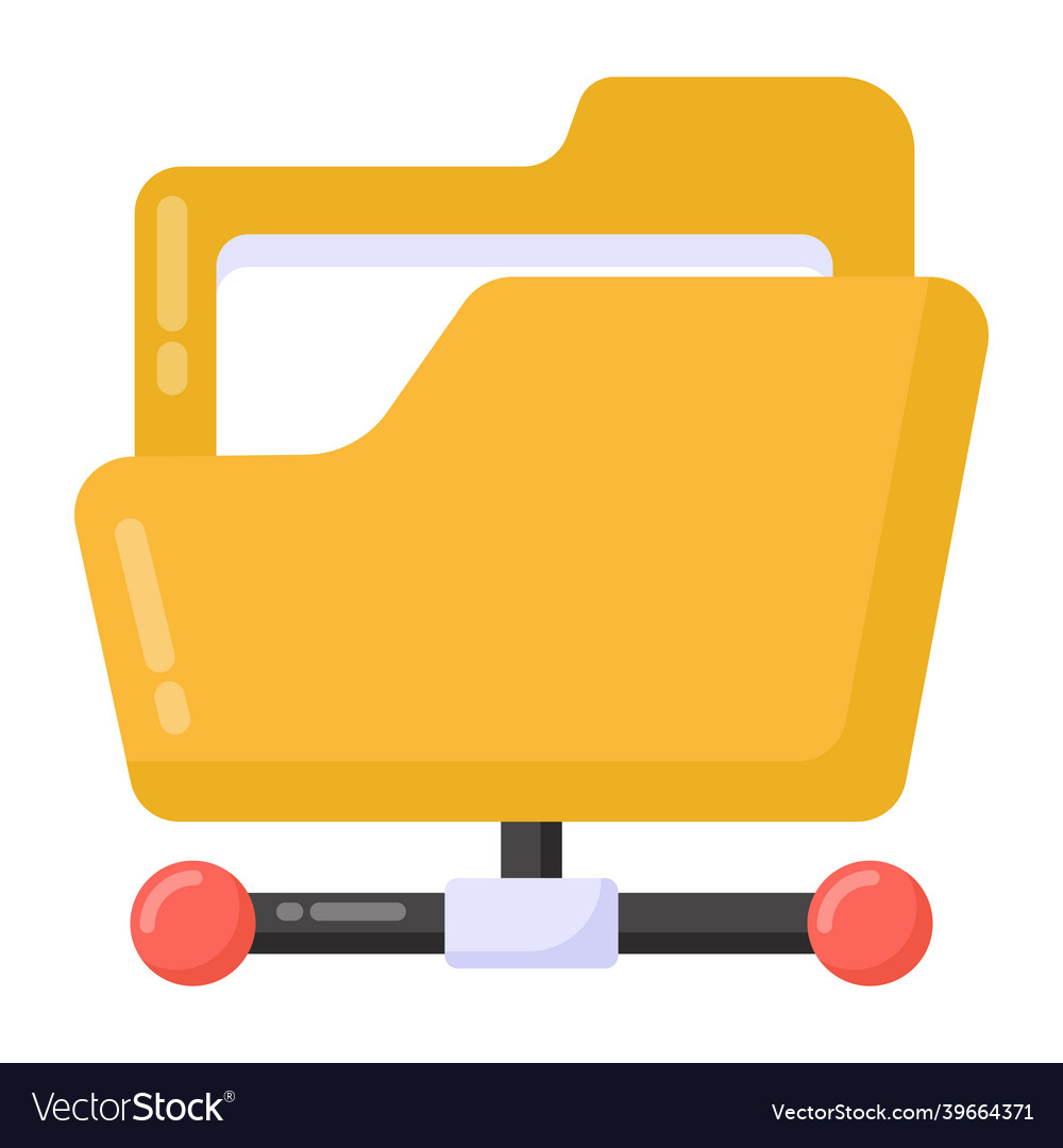 Shared folder Royalty Free Vector Image - VectorStock