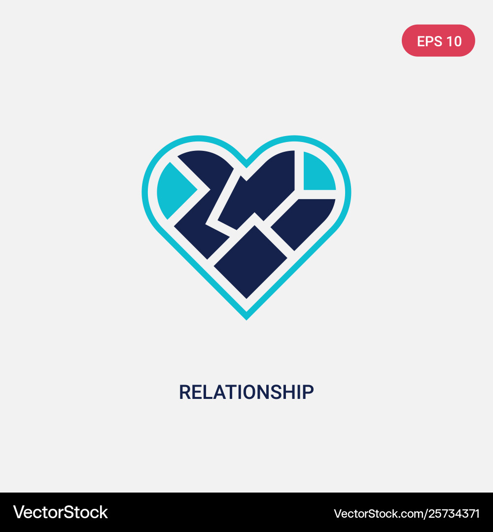 Two color relationship icon from birthday party Vector Image