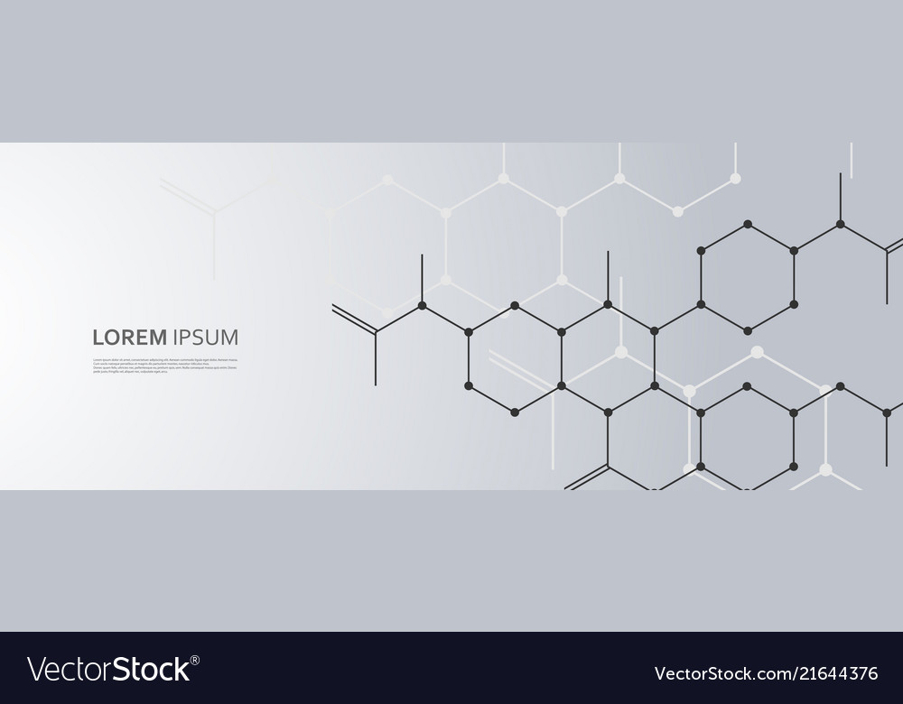 Background with connect hexagon pattern Royalty Free Vector