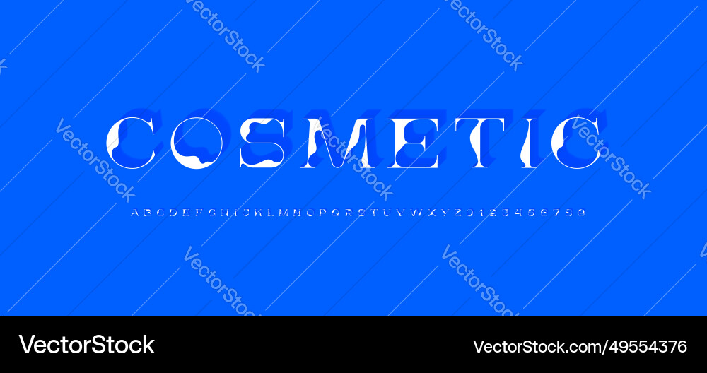 Beautiful alphabet font elegant lettering perfect Vector Image