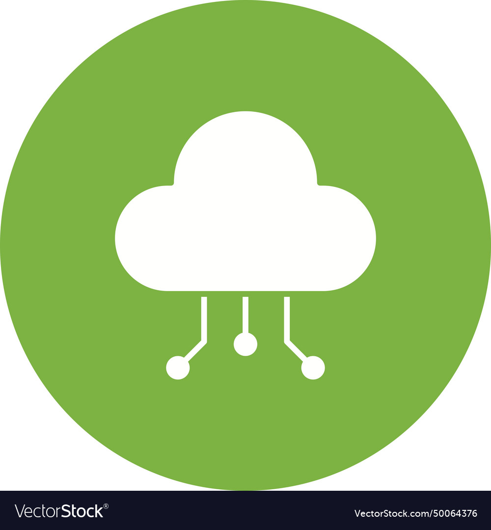 Cloud data distribution icon image Royalty Free Vector Image