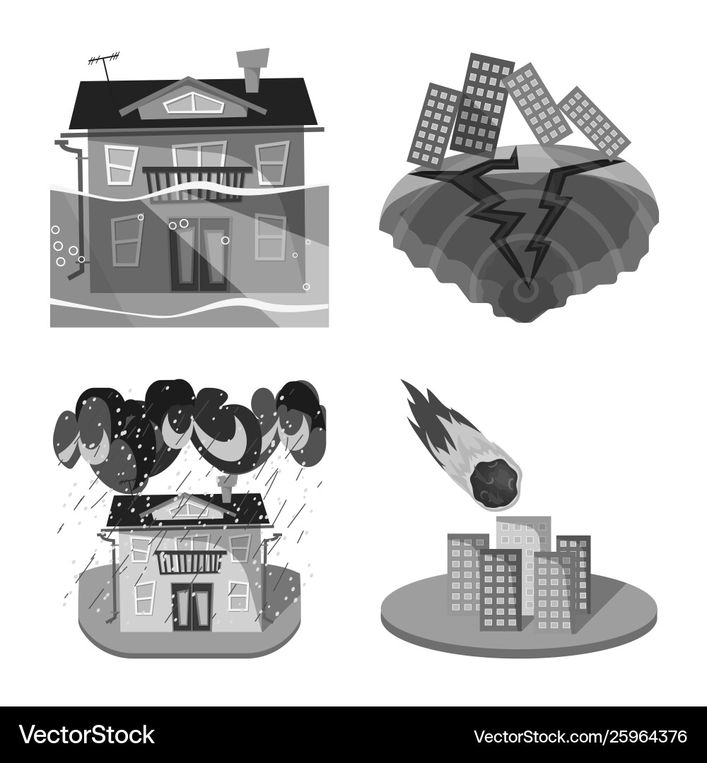 Design nature and apocalypse sign Royalty Free Vector Image