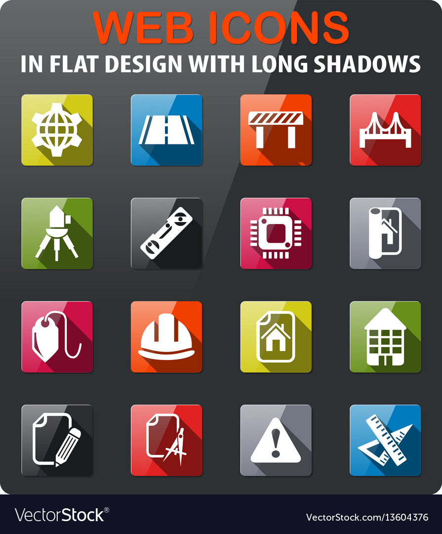 Engineering icon set Royalty Free Vector Image