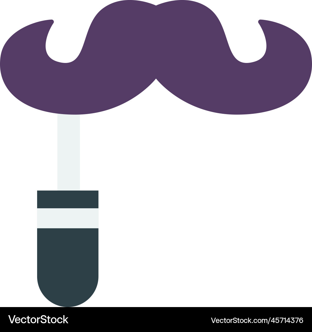 Fake mustache in minimal style Royalty Free Vector Image