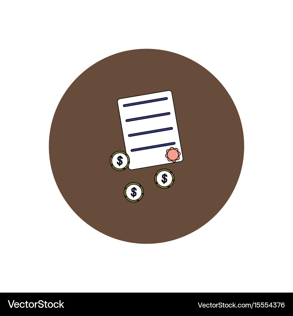 In flat design of get money Royalty Free Vector Image