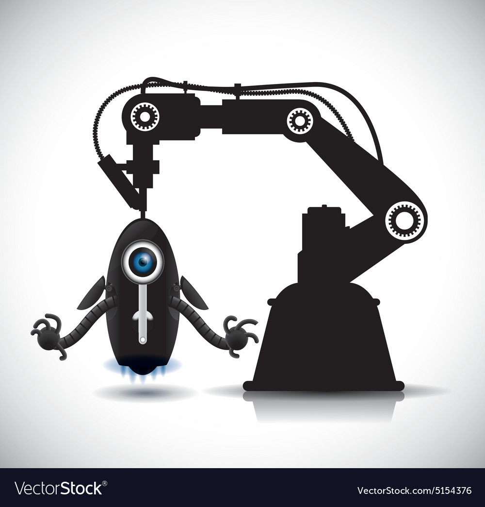 Robot design Royalty Free Vector Image - VectorStock