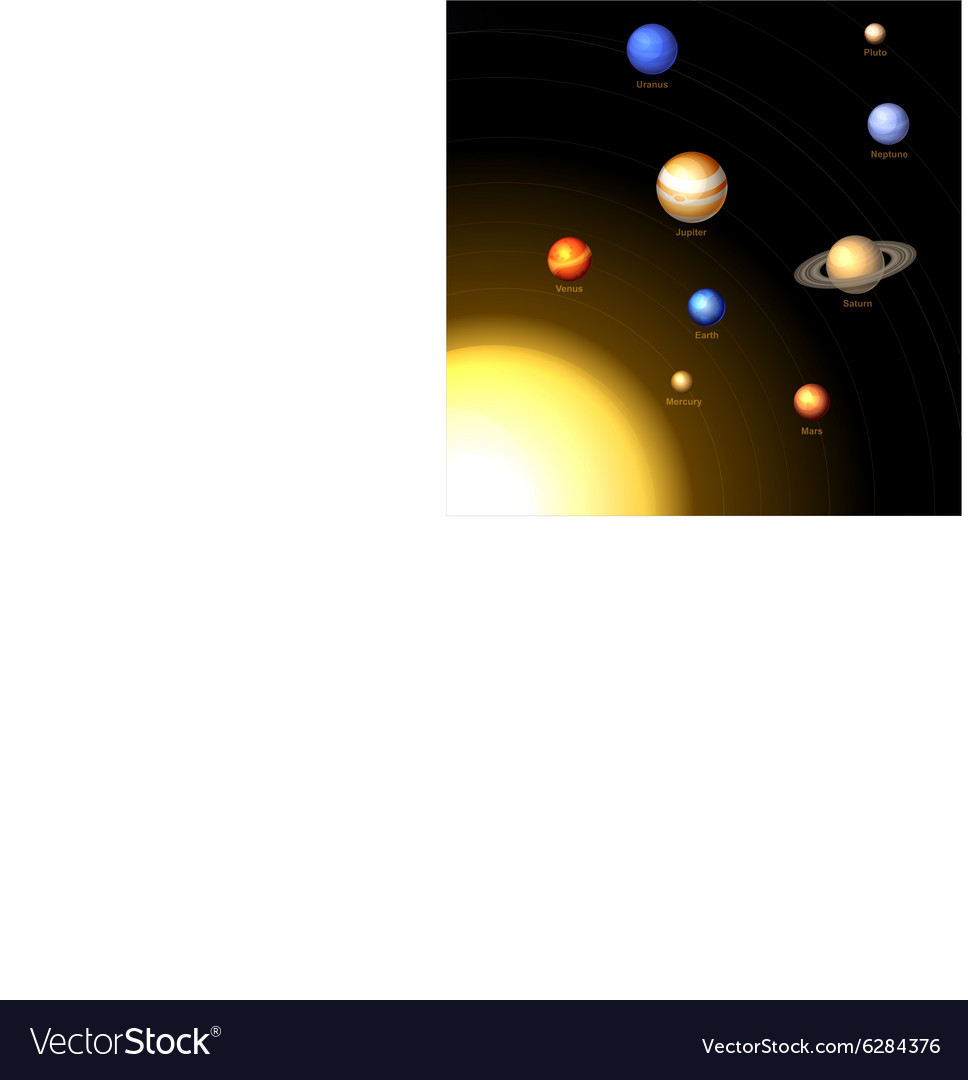 Solar system Royalty Free Vector Image - VectorStock