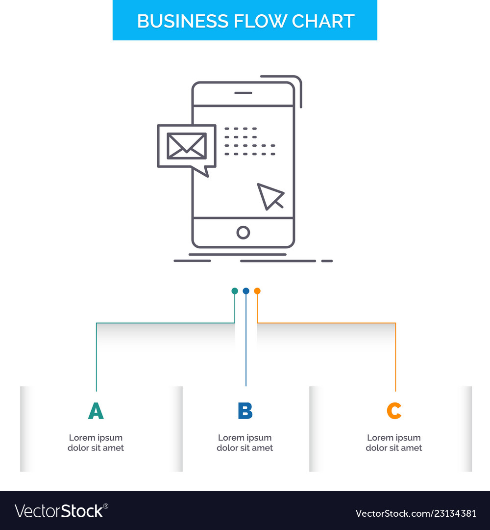 Bulk dialog instant mail message business flow Vector Image